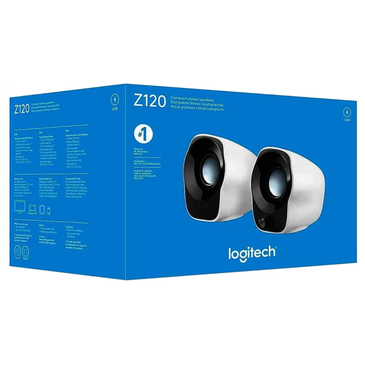 Parlante Usb Stereo Z120 Logitech | Lang Tecnologia