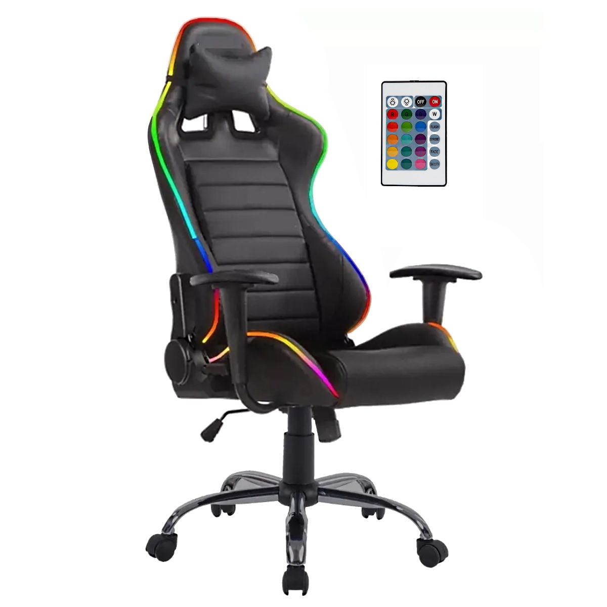 Silla Gamer RTC Instto Negra RGB IN7009 | Lang Tecnologia