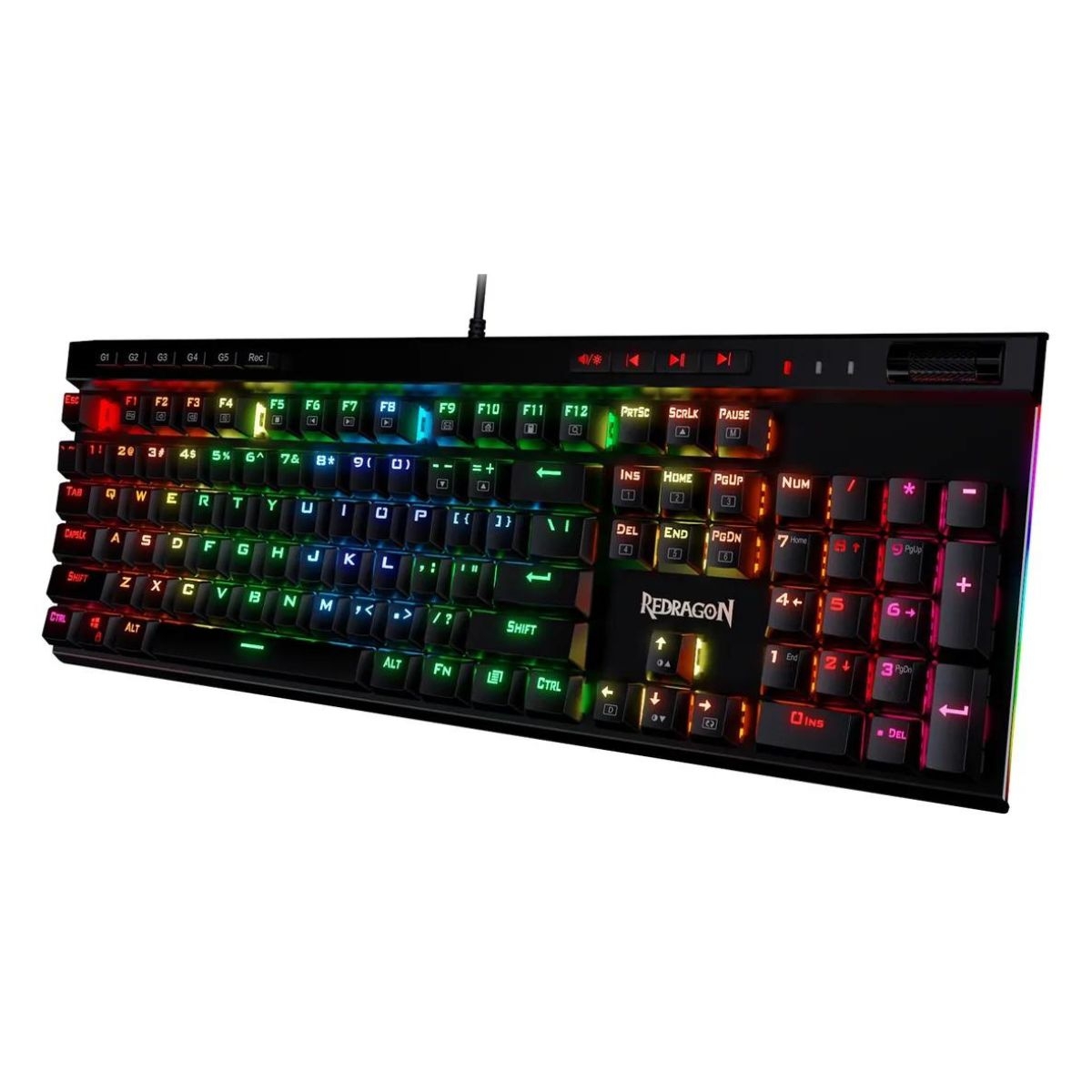 Teclado Mecanico Gamer RGB Vata Pro Switch Marron Redragon | Lang ...