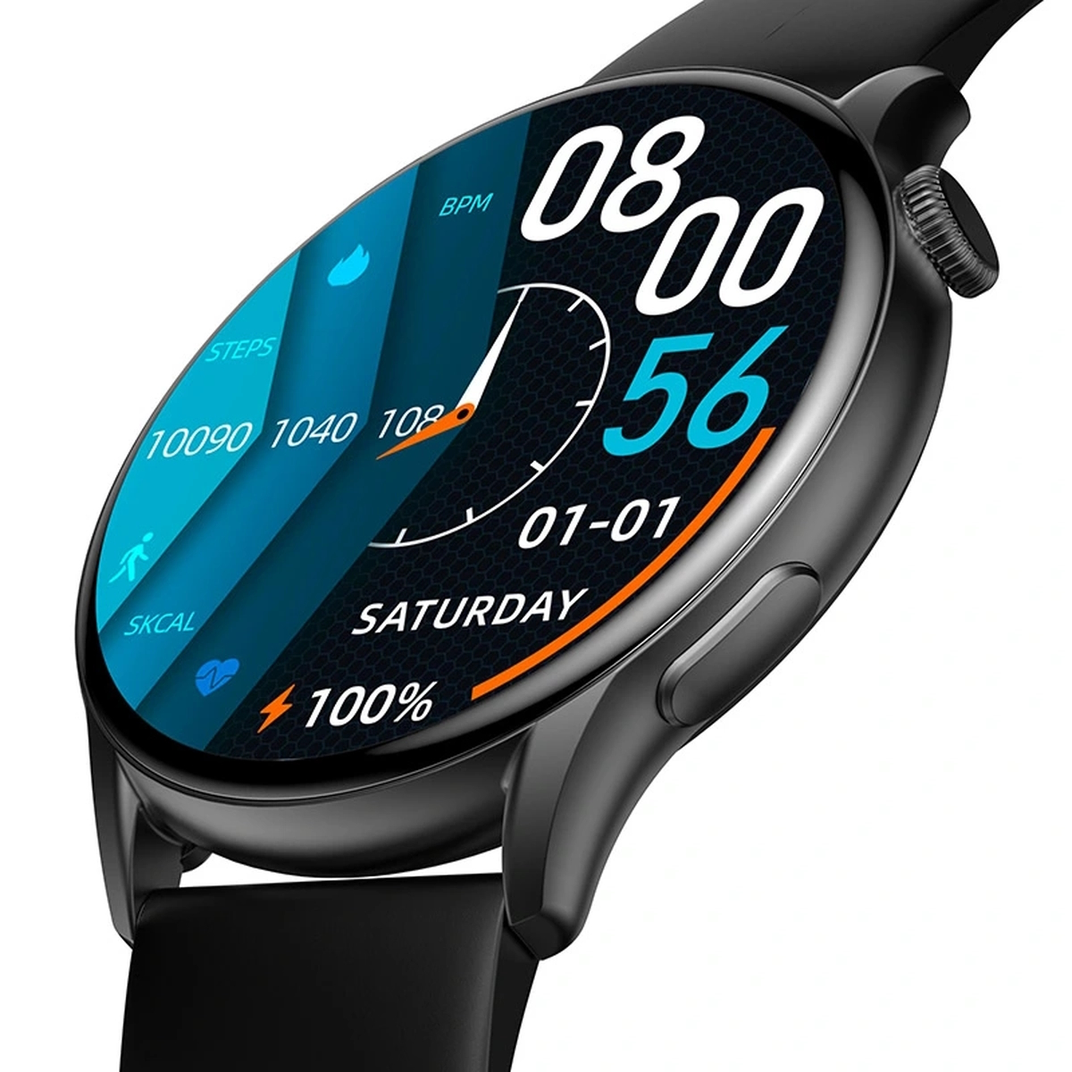 Smartwatch KR Pro Calling Black Kieslect | Lang Tecnologia