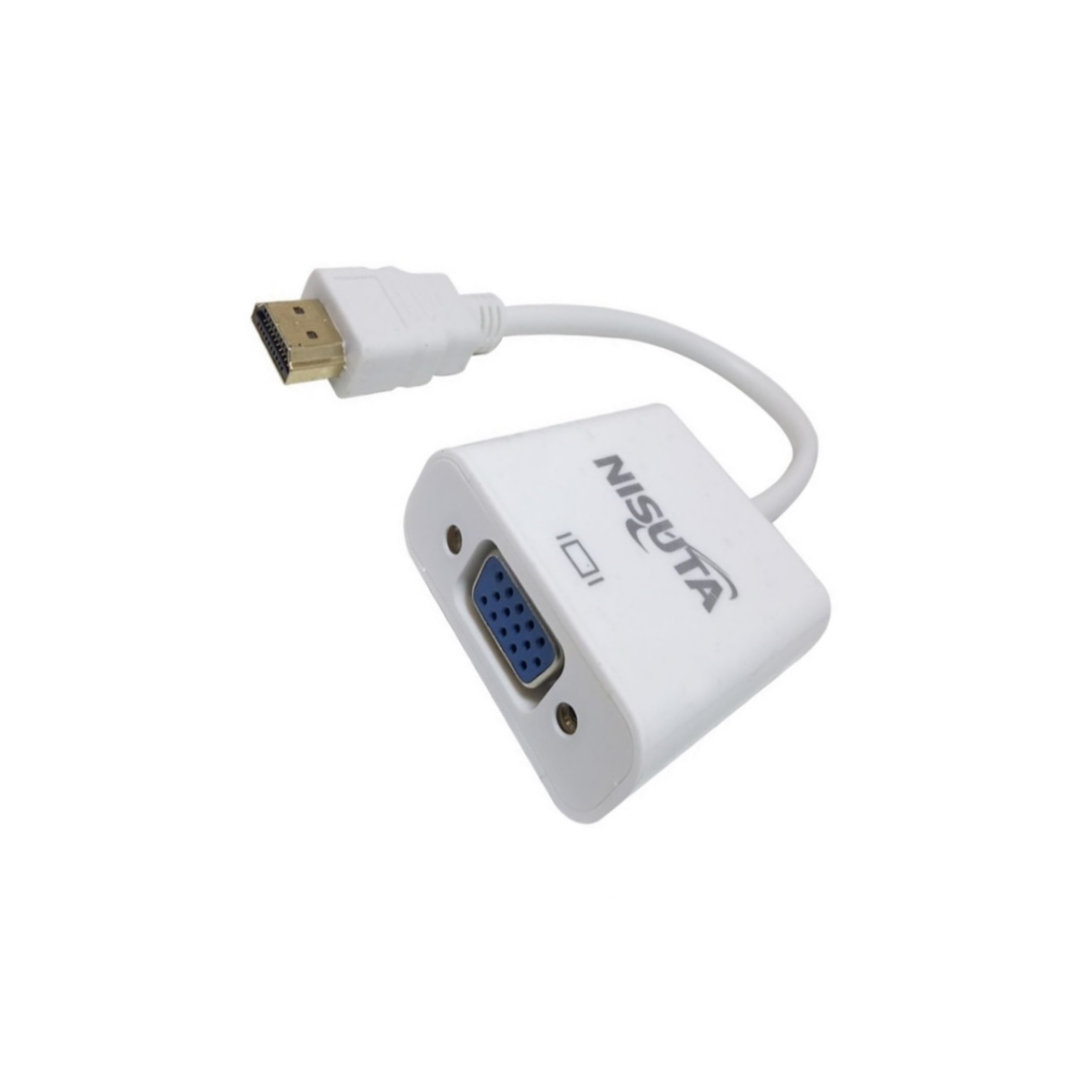 Conversor HDMI a VGA C/ Alimentación (Apto PS4) Nisuta | Lang Tecnologia