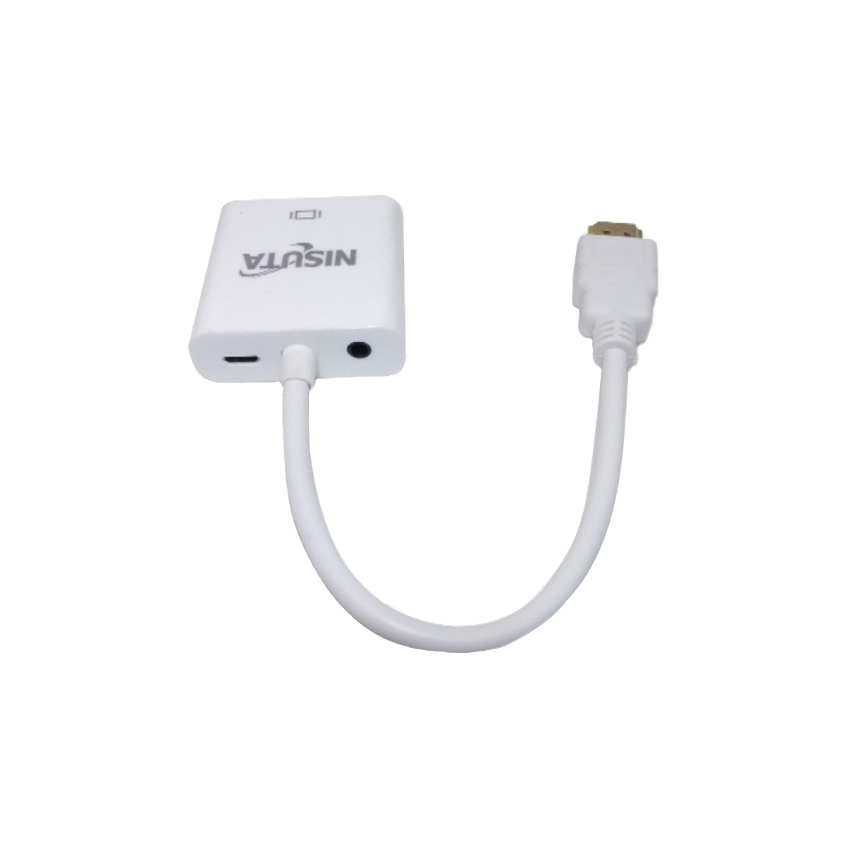 Conversor HDMI a VGA C/ Alimentación (Apto PS4) Nisuta | Lang Tecnologia