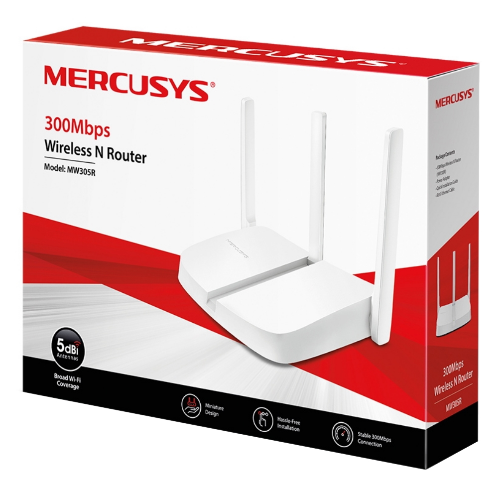 Router Wifi MW305R 300mbps 3 Antenas Mercusys | Lang Tecnologia