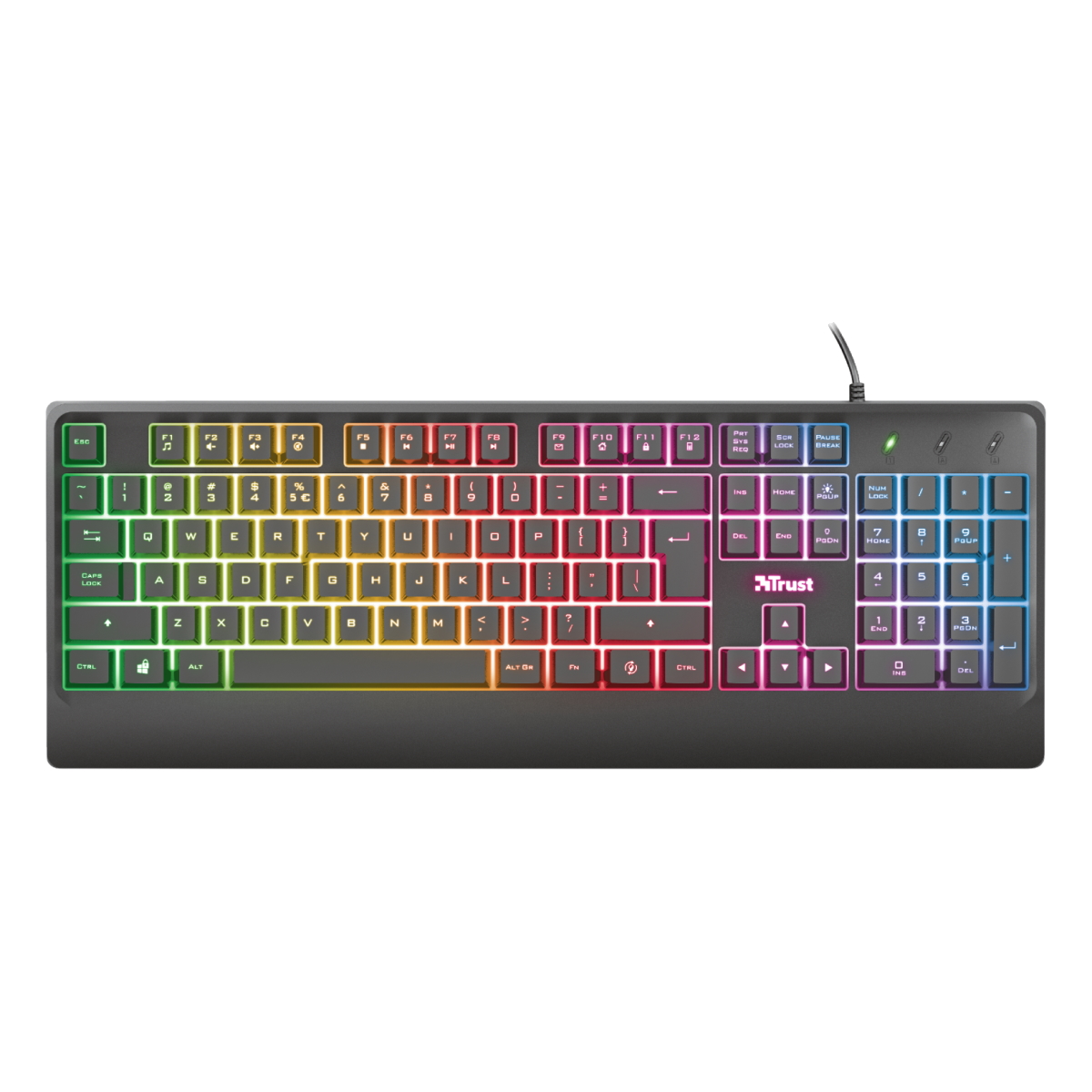 Teclado Gamer Retroiluminado Ziva Rainbow Trust | Lang Tecnologia