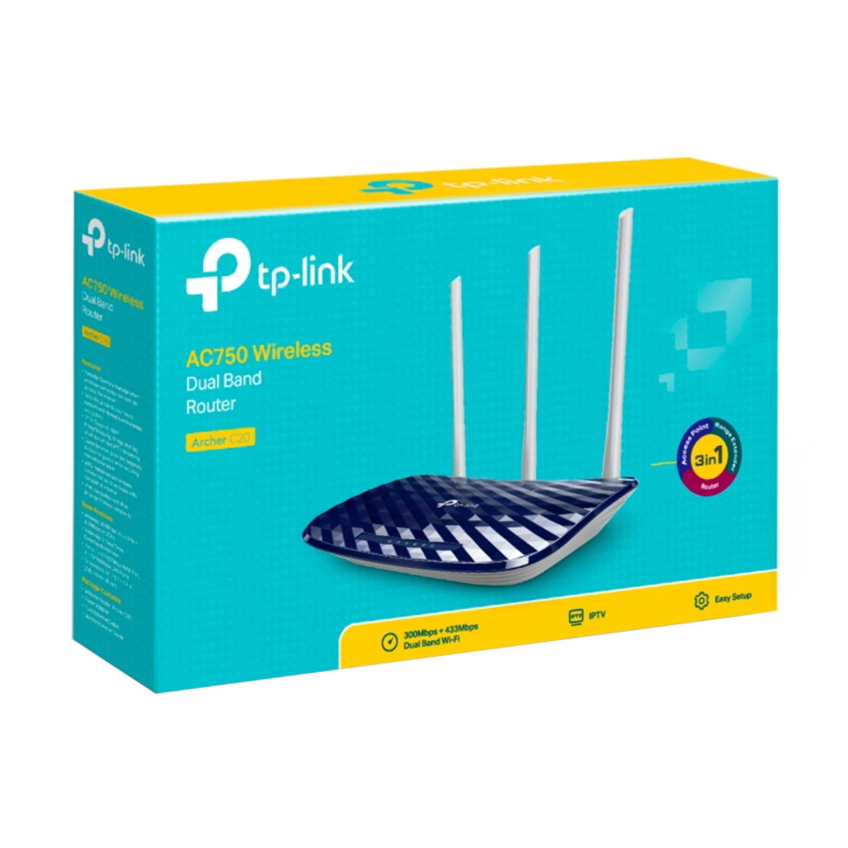 Router Wifi Archer C20 AC750 Wisp Doble Banda Tp-Link | Lang Tecnologia