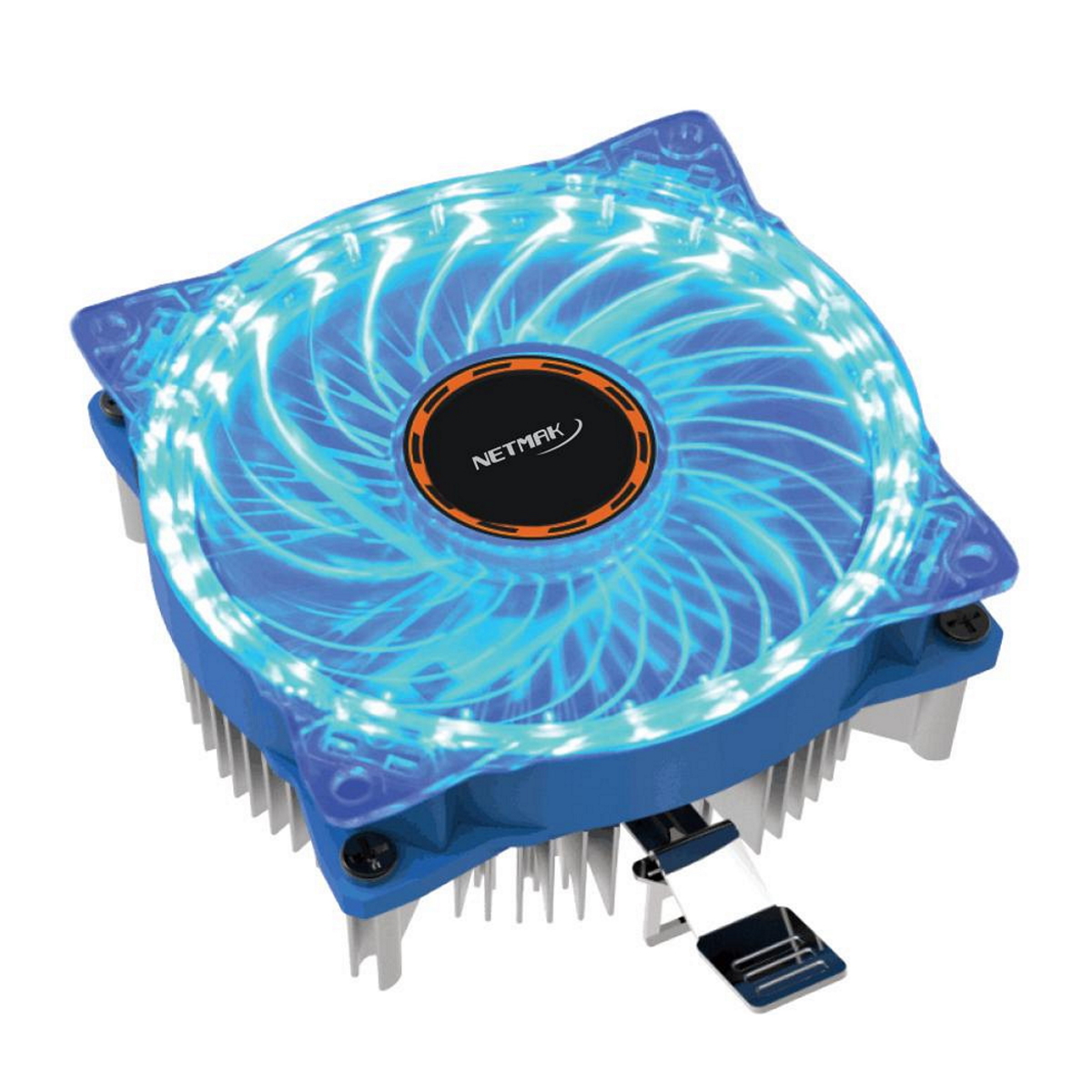 Cooler CPU 90x90mm Led Azul Netmak | Lang Tecnologia