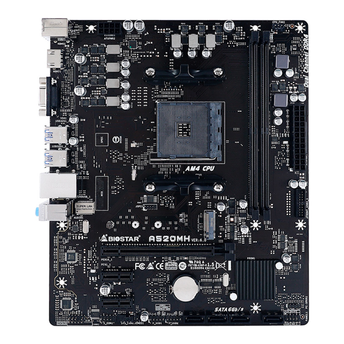 Mother A520M-H AMD Biostar | Lang Tecnologia