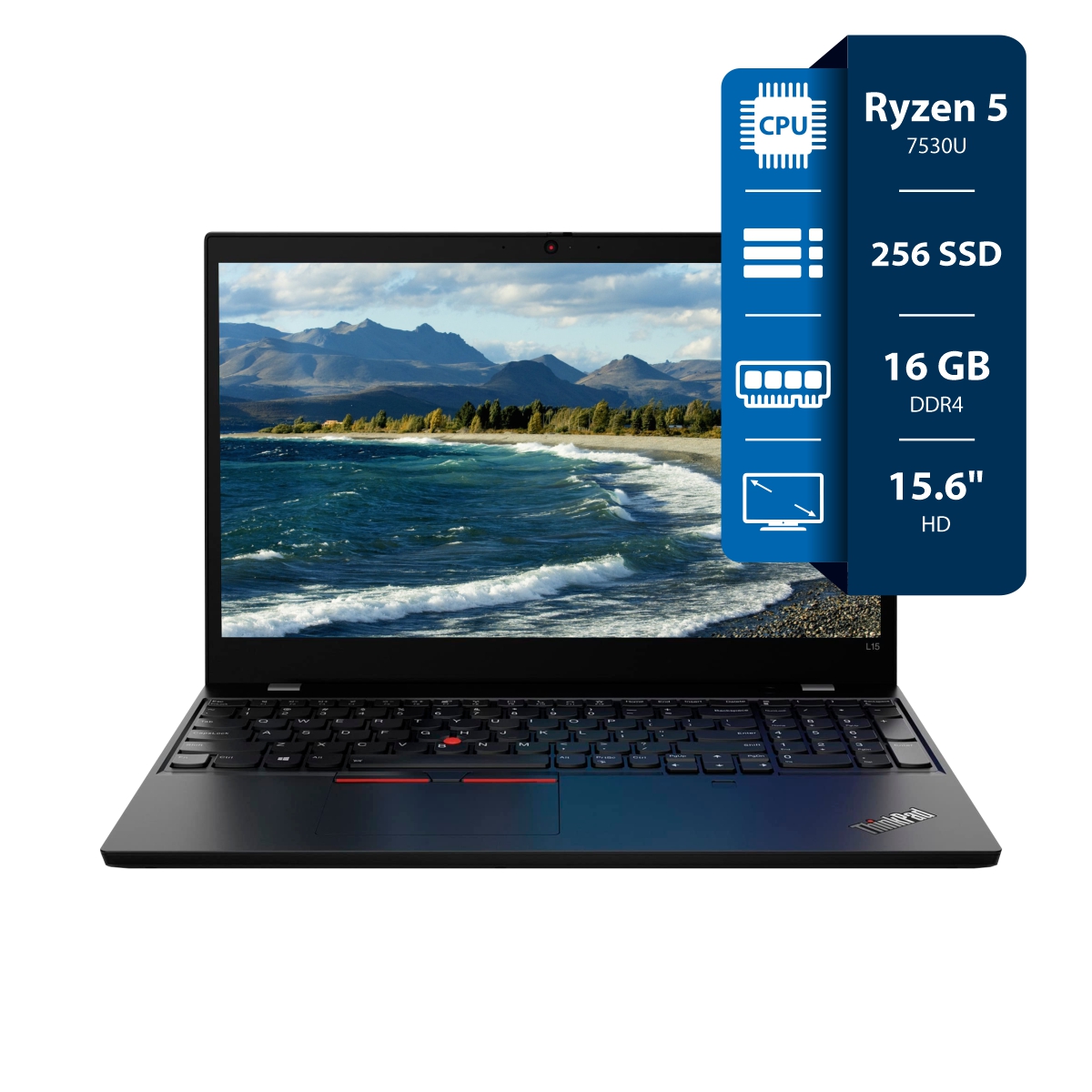 Notebook Lenovo ThinkPad L15 - Ryzen 5 7530U - 16GB - 256GB SSD - 15.6 ...